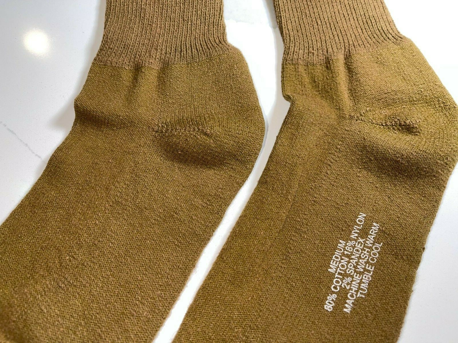 NEW US Military Issue Coyote Cushion Boot Antimicrobial Socks MEDIUM 1 ...