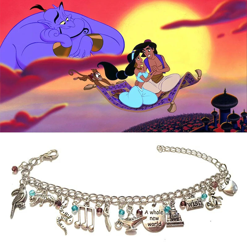 Aladdin Charm Bracelet Charms Antique Silver Alloy Jewelry | eBay