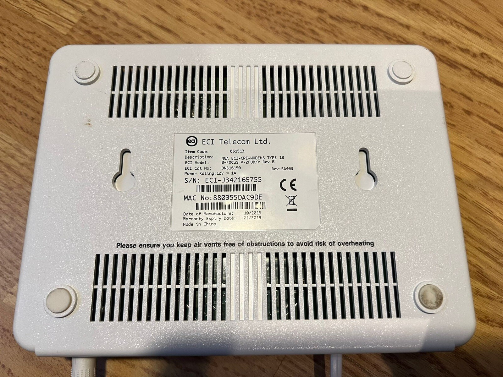 BT Openreach Fibre Modem ECI B-FOCUS | Grelly UK