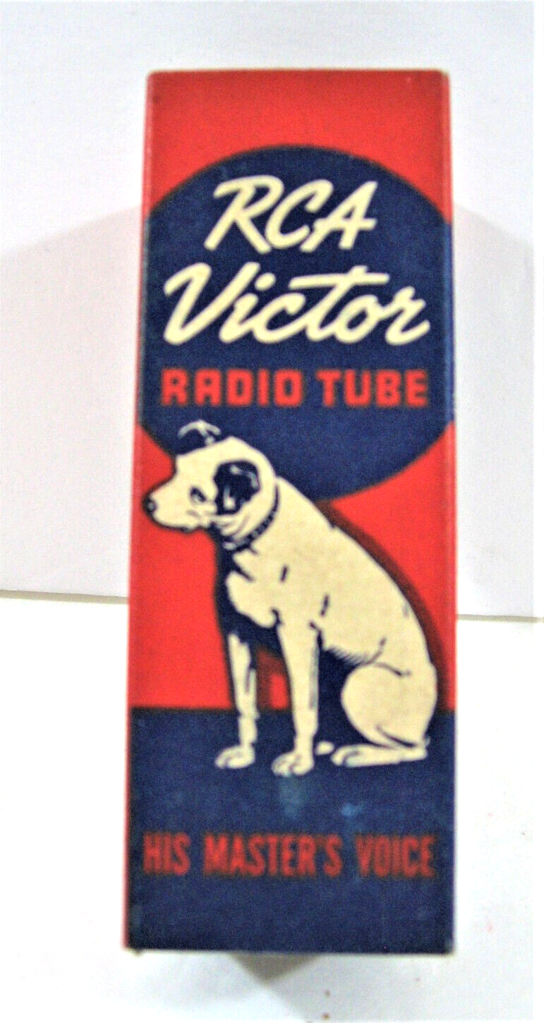 Vintage RCA Victor #1C5-GT 1C5-G Radio Tube Nipper The Dog Graphics ...