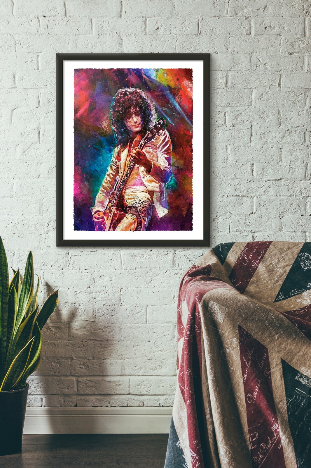 Jimmy Page Unofficial Fan Art print. Unframed | eBay