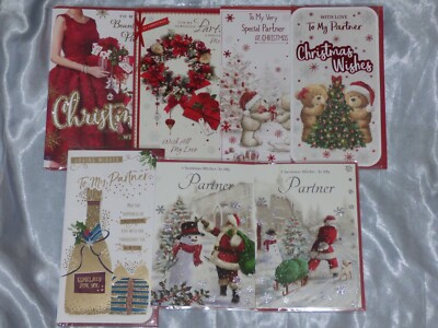 CHRISTMAS CARD PARTNER TRADITIONAL CUTE PARTNER MALE FEMALE TOP QUALITY ...