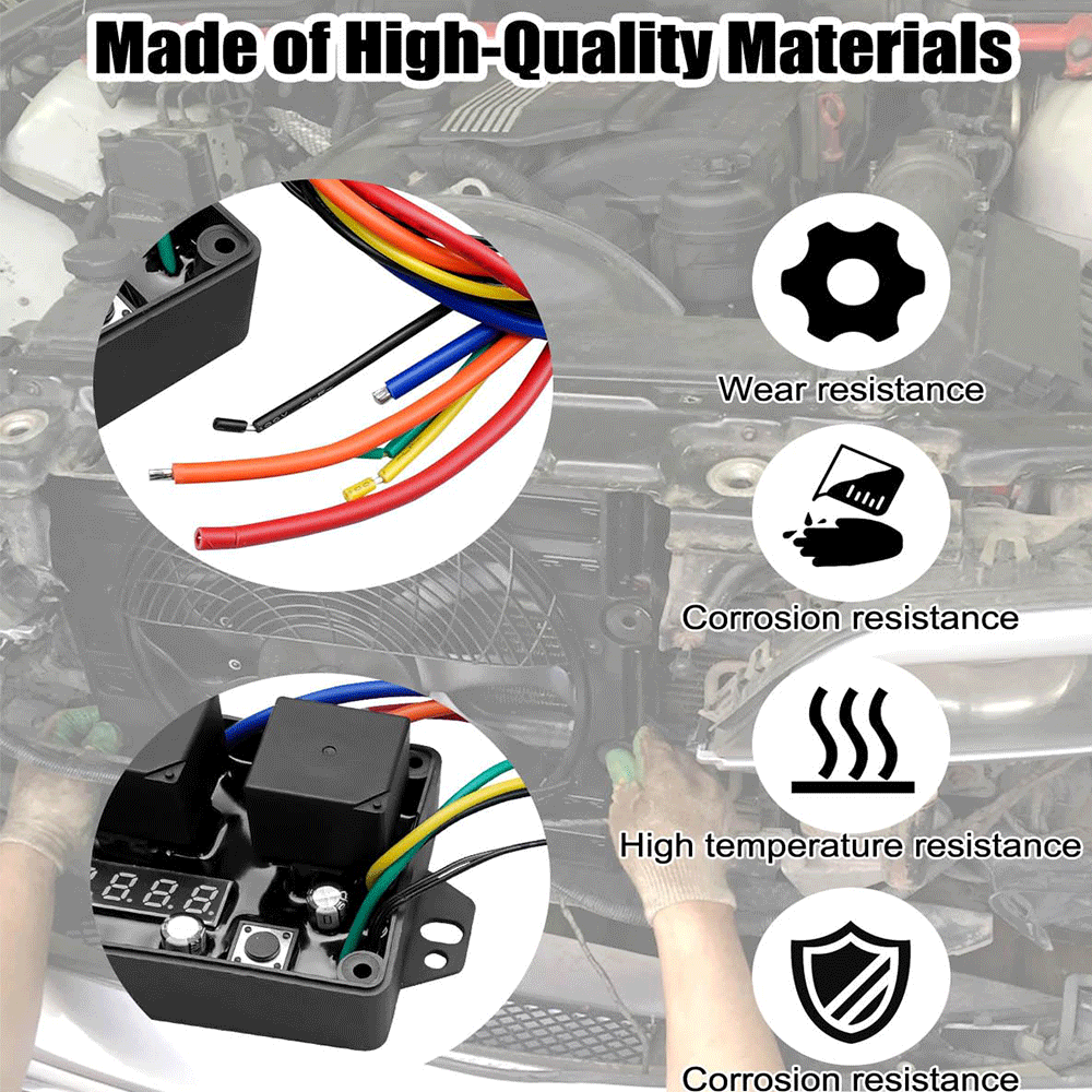 Digital Thermatic Fan Controller Adjustable Temperature Joinfworld ...