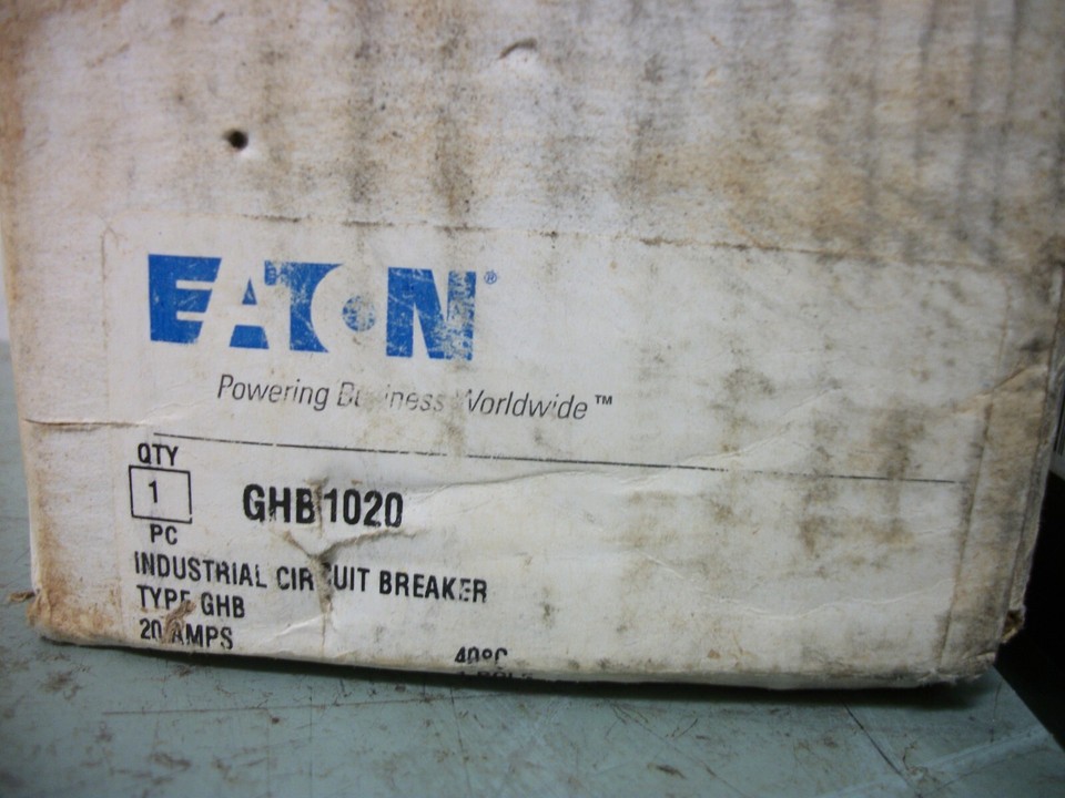 CUTLER-HAMMER GHB CIRCUIT BREAKER GHB1020 20AMP 277VOLT 1POLE NIB | eBay
