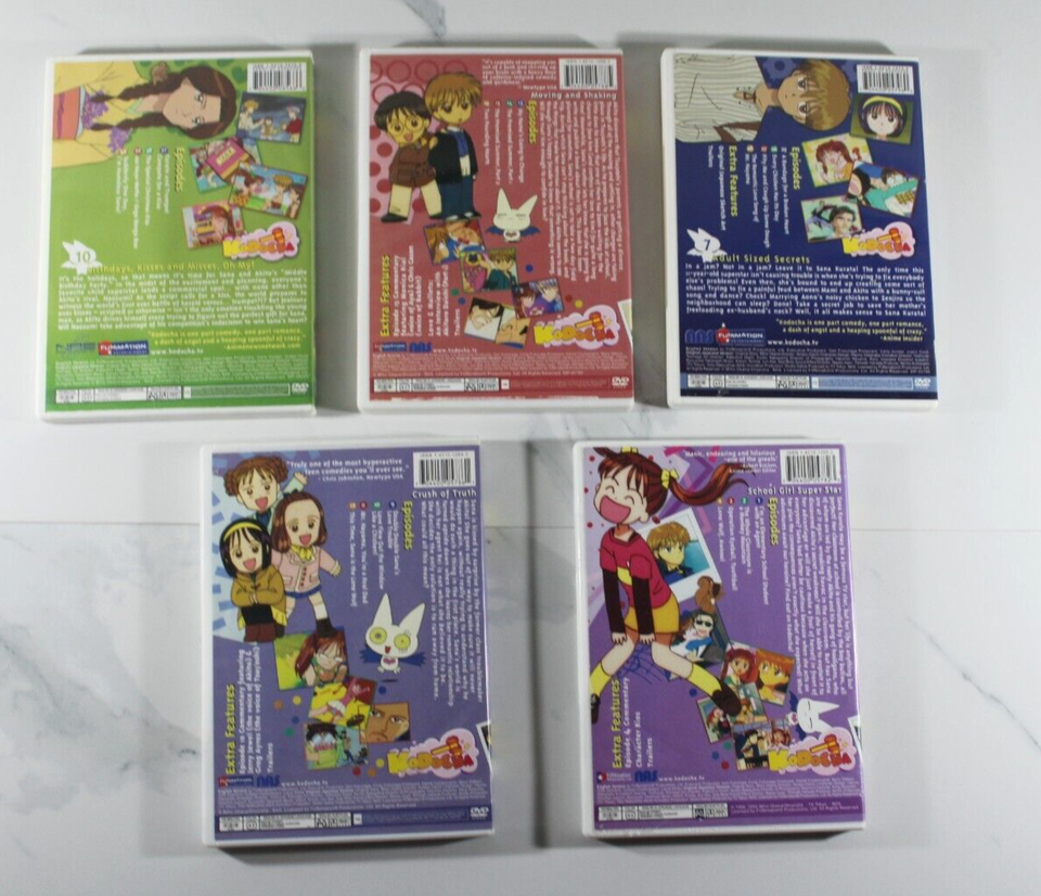 Kodocha Anime 5 DVD Set. Volumes 1, 3, 4 ,7, 10 and Box Funimation | eBay