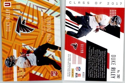 Duke Riley 2017 Panini Unparalleled Class of Orange #282 /99 Rookie RC ...
