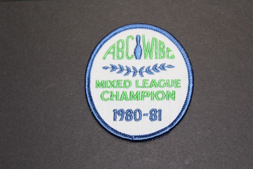 Vintage Embroidered Bowling Patch "1980-81 ABC-WIBC Mixed League ...
