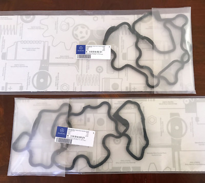 LEFT +RIGHT Side Kit x2 GENUINE MERCEDES Valve Cover Seal Gasket Set ...