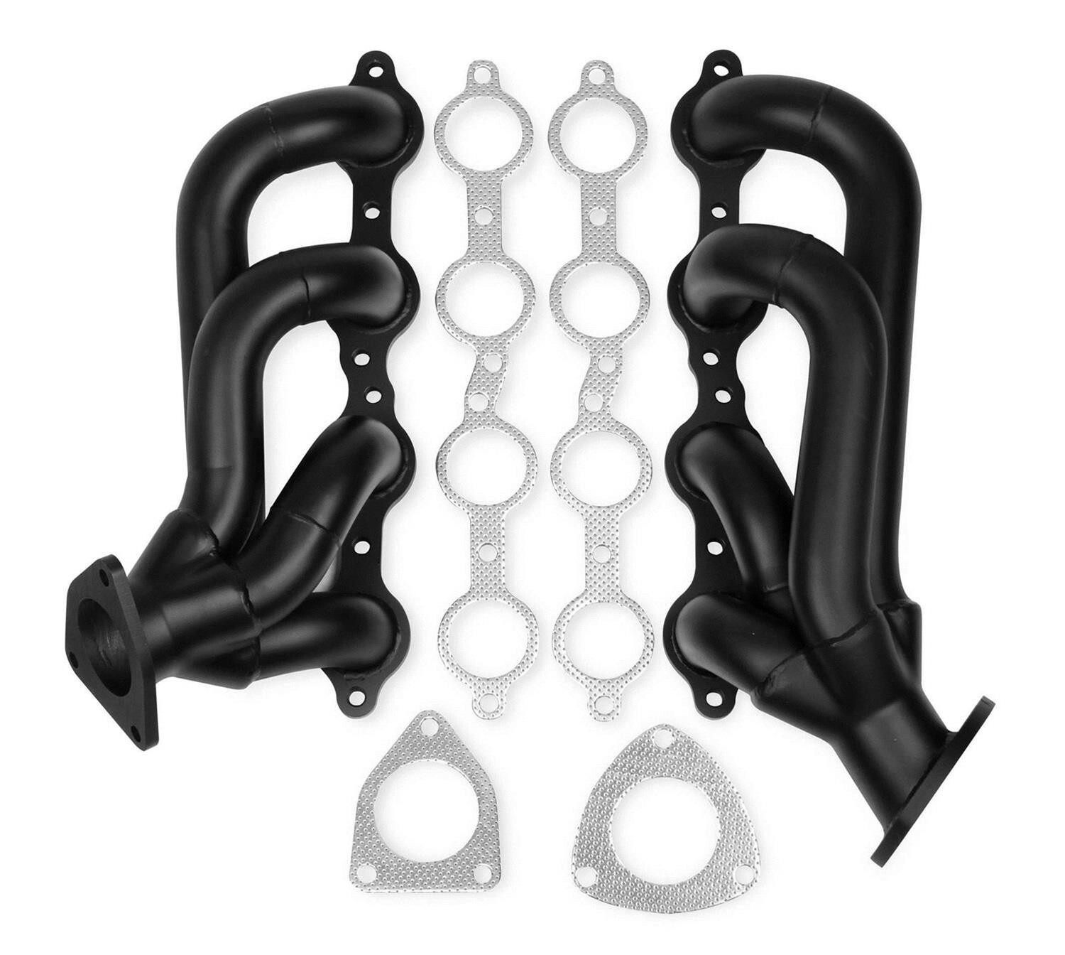 Flowtech 11142FLT Shorty Headers Black For 03-13 Silverado/Tahoe/Yukon ...