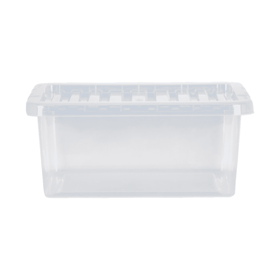 4L-80L Clear Plastic Storage Boxes With Lids Home Office Kitchen ...