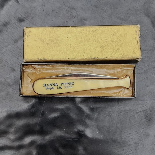 1955 Colonial Baseball Bat Knife NEW IN BOX Hanna Coal Promo USA Single ...