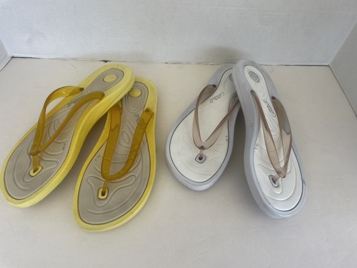 2-Pair Grendha Brazil flip flops sandals thong Sz 9 Made In Brazil ...