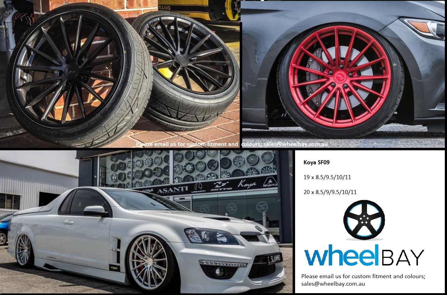 20 Inch Koya SF11 Concave Wheel Holden HSV Clubsport VF VE R8 MALOO GTS ...