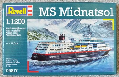 1/1200 MS Midnatsol Ferry / Cruise Ship Revell #05817 Factory Sealed ...