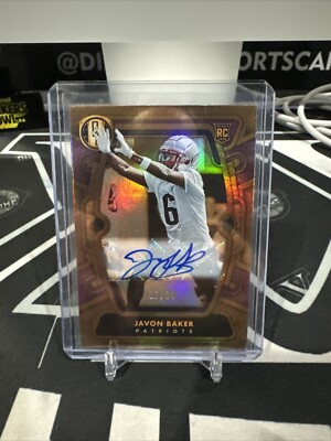 Javon Baker 2024 Panini Gold Standard Rookie Base Auto /24 #155 ...