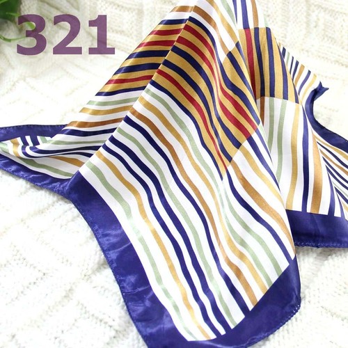 New 3Pcs 50cm Fashion Elegant Silk Satin Women Small Square Head Neck ...