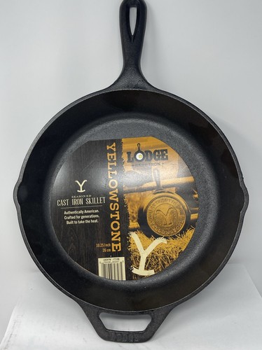 Yellowstone x Lodge Cast Iron Skillet, 10.25", Authentic | eBay