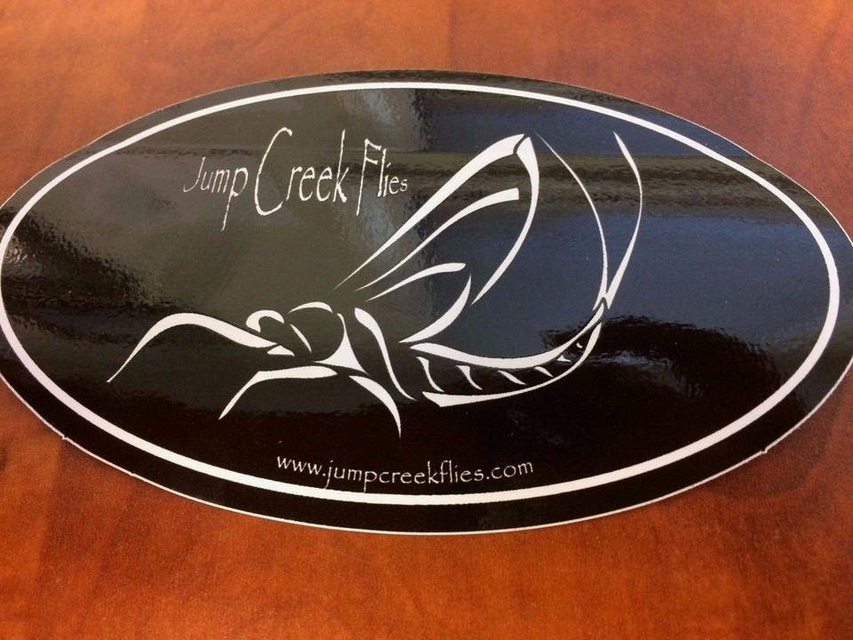 Jump Creek Flies Mayfly Fly Fishing Decal - Sticker | eBay