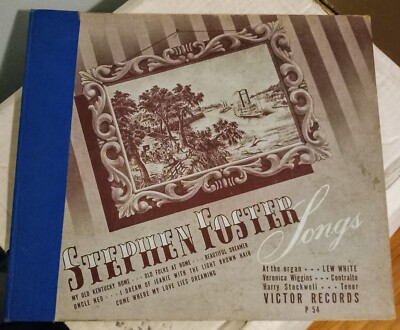 STEPHEN FOSTER SONG SET RCA VICTOR CAMDEN NJ Record Album Cover Only W ...