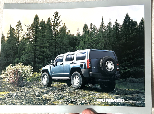 ORIGINAL FACTORY 2007 HUMMER H2 & H3 AUTOMOBILES BROCHURE / POSTER - 8 ...