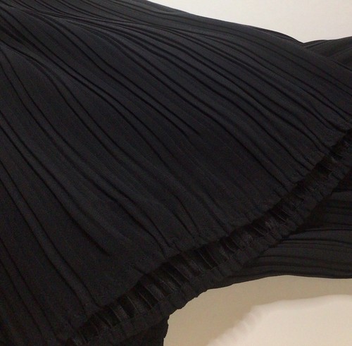 Tanner Sport Plisse Trousers Pants Womens Size Small Black Micro Pleats ...