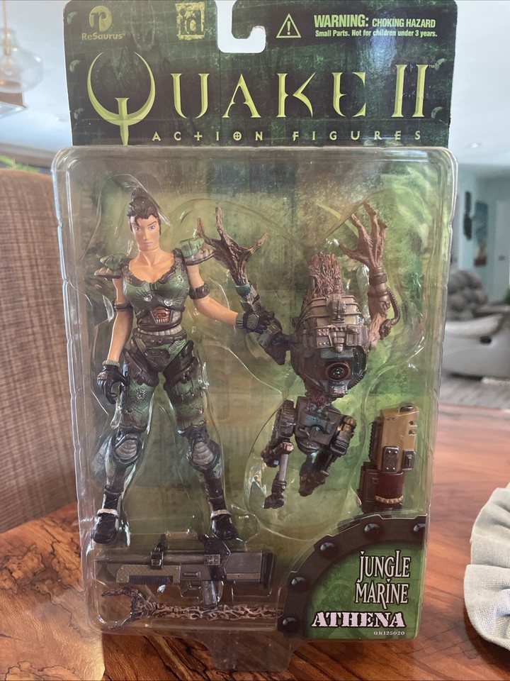 SET of 3, Quake II Marine Major, Athena & Alien Strogg Action Figures ...