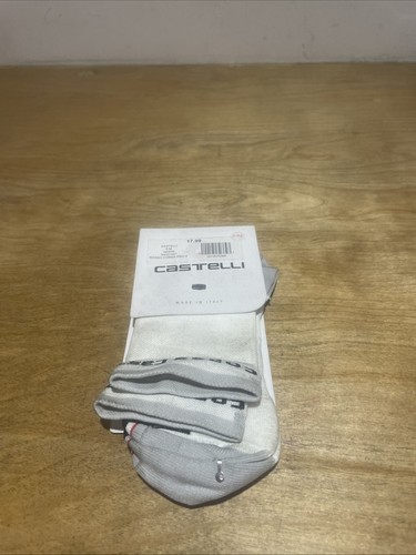 Castelli Rosso Corsa Pro 9 Socks White Size S/M | eBay