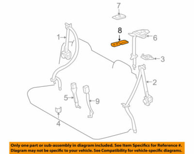73717-42020-B0 Toyota Cover, child restraint seat tether anchor ...