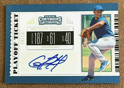 Richard Gallardo 2019 Contenders Draft Playoff Ticket Autograph #3 /18 ...