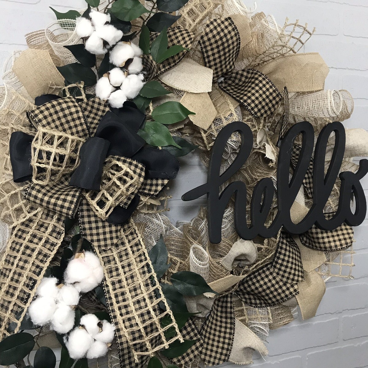 How To Decorate A Door With Deco Mesh | Shelly Lighting