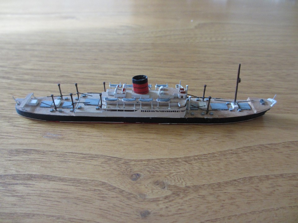 CUNARD Liner RMS PARTHIA Bassett-Lowke Style Model 1/1200 1/1250 Scale ...