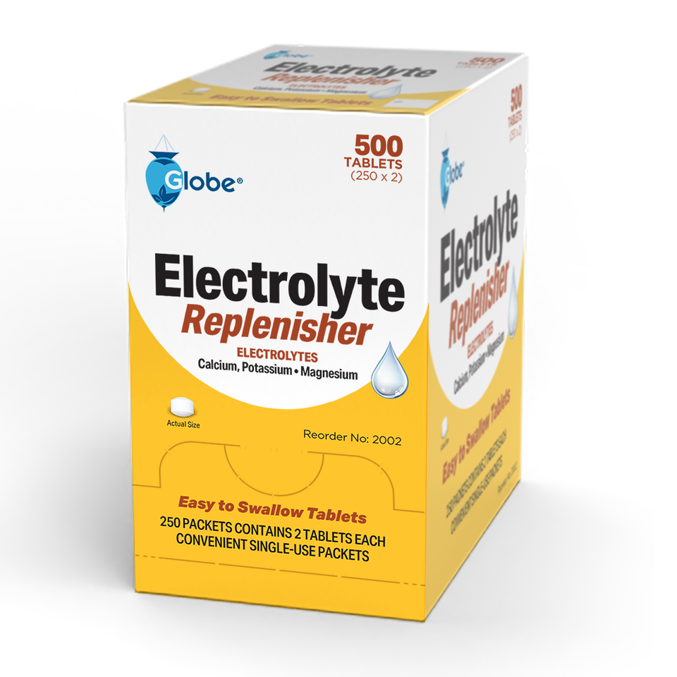 Globe Electrolyte Replacement Tablets for Rehydration, 2 Tabs/Packet ...