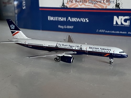 NG Models British Airways Boeing 757-200 1:400 G-BIKF 53090 Worlds ...