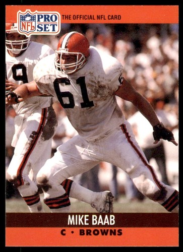 1990 Pro Set Mike Baab Cleveland Browns #469 | eBay