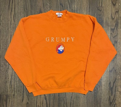 Vintage Disney Snow White Grumpy Sweater Pullover Crewneck Orange ...