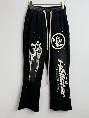 Hellstar Studios Racer Flare Washed Black Sweats Mens Size S | eBay