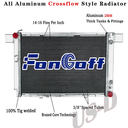 3 Row Aluminum Radiator fit 1990-93 Mercedes Benz 500SL 1994-02 SL500 5 ...