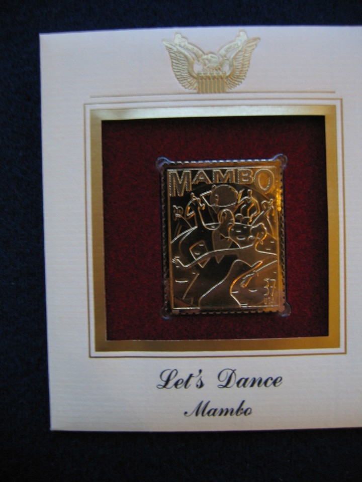 2005 Let's Dance Mambo Replica Gold Golden Cover Stamp | eBay