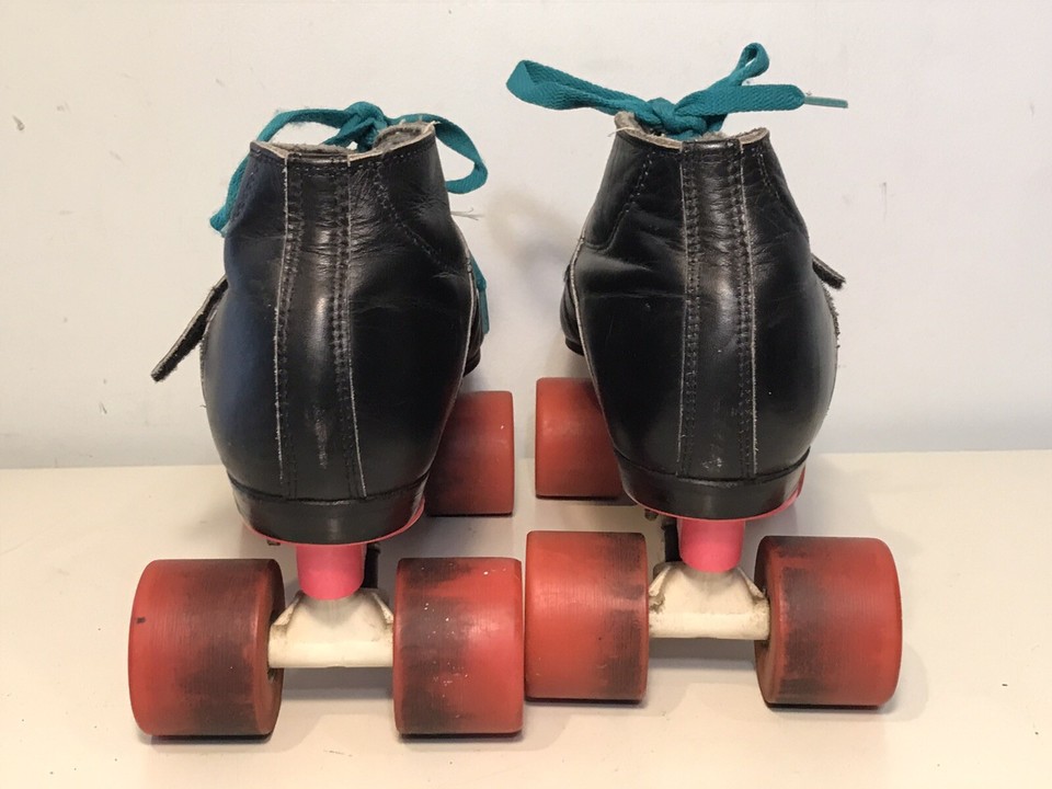 Vintage Riedell Roller Skates with Labeda Fan Jet Wheels Mens Size 10 ...