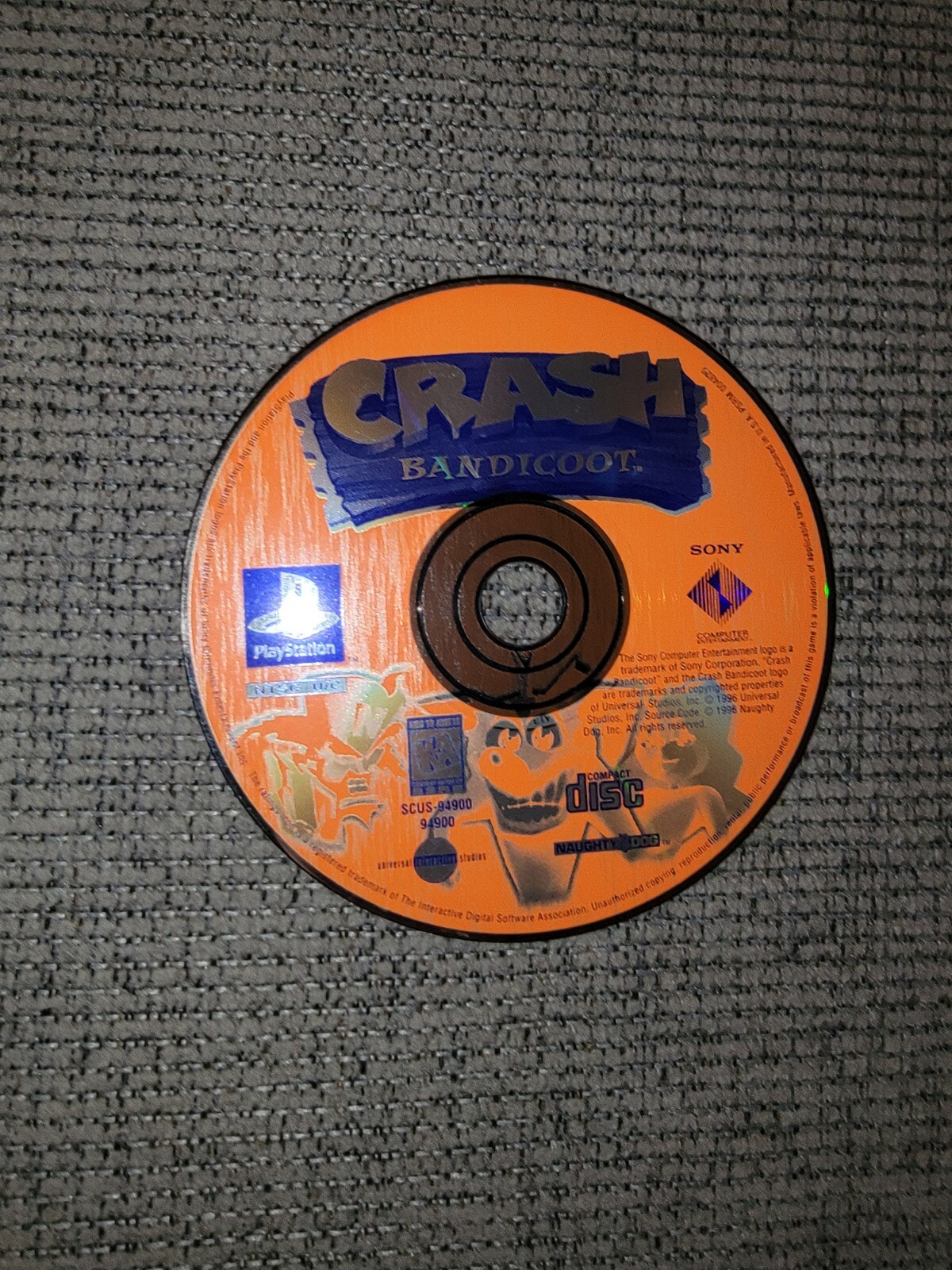 Crash Bandicoot PlayStation 1 Ps1 One Disc may need cleaning. Disc Only ...