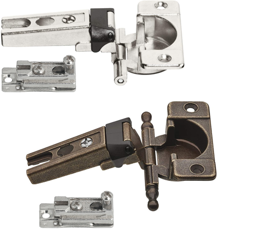 Pot Hinge Furniture Hinge Überfälzte Doors Corner Stop 180° Antique | eBay