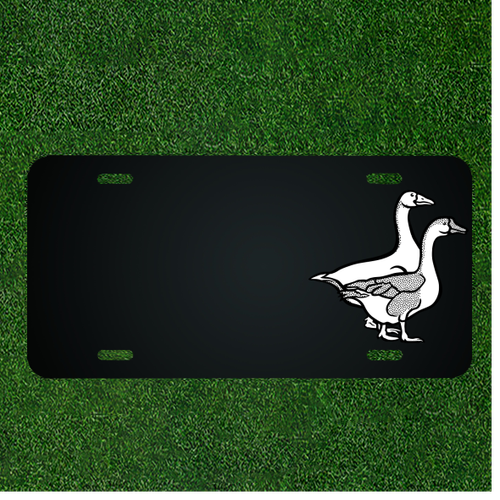 Custom Personalized License Plate With Add Names To Animal Farm Geese ...