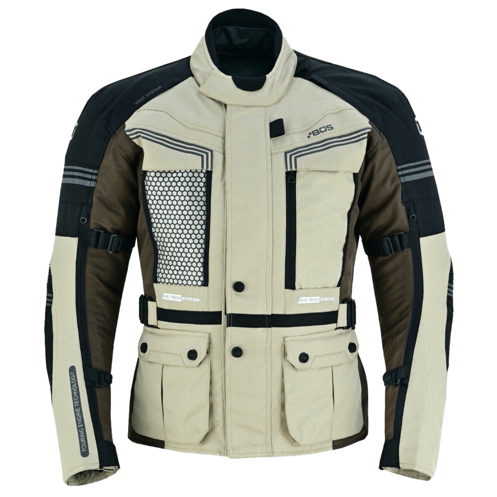 Motorradjacke mit Protektoren Herren Textil Motorrad Jacke Roller Gr. M ...