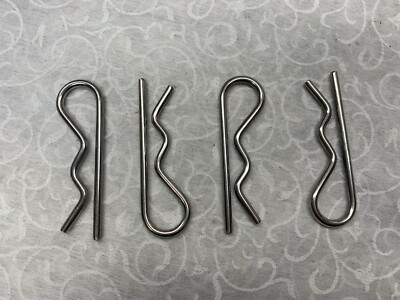 4 Pcs 1/8" X 2-1/2" Stainless Steel Hitch Pin Clips | eBay