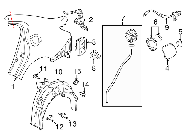 Genuine Acura Spring Fuel Lid Open 74494-S84-A10 for sale online | eBay
