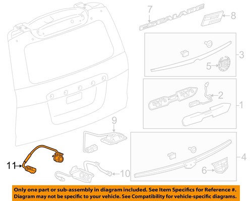 GM OEM Rear View-Backup Back Up Camera 84149636 | eBay