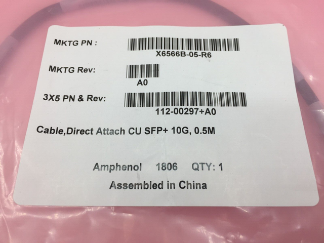 50cm X6566b-05-r6 NetApp Compatible 10g SFP DAC Cable for sale online ...