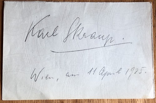 Austrian Stage and Film Actor Karl Skraup Autograph | eBay