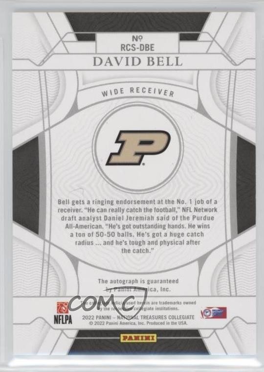 2022 National Treasures Collegiate Rookie Signatures /99 David Bell ...