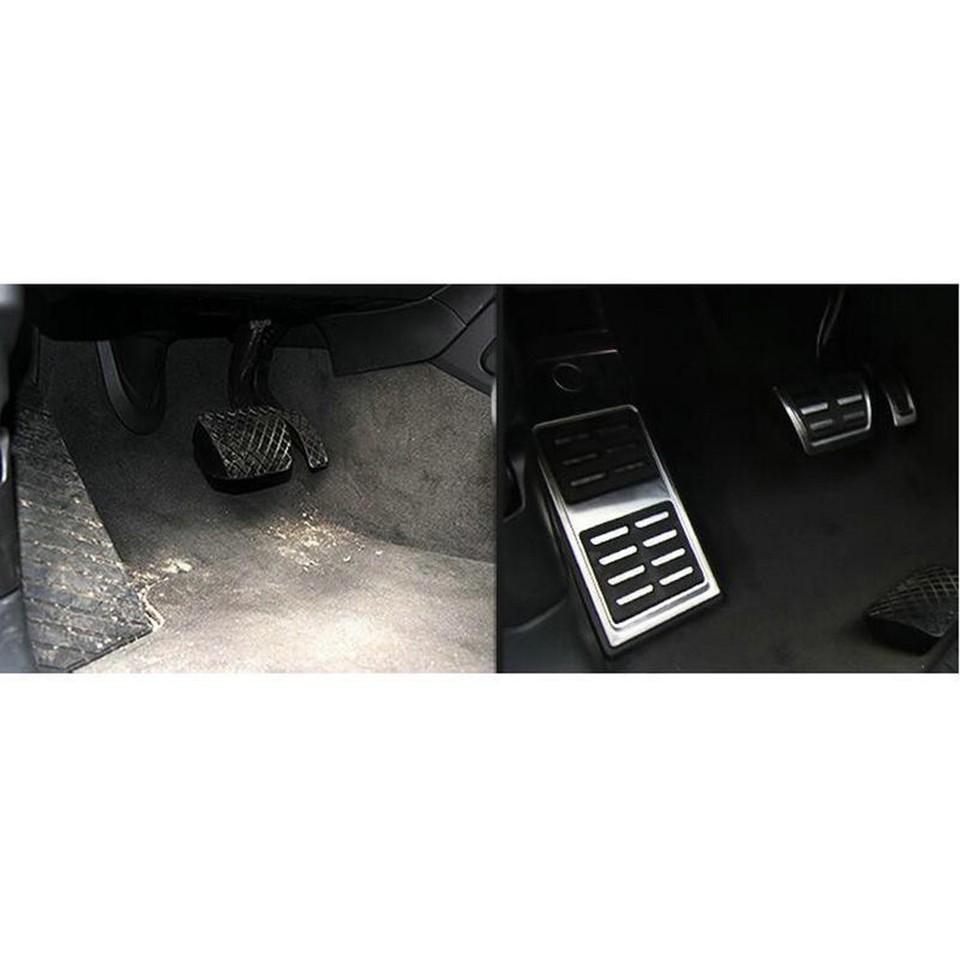 3PCS Car Brake Foot Pedal Cover For Audi Q7 Q8 Cayenne LHD 2017 2018 AT ...